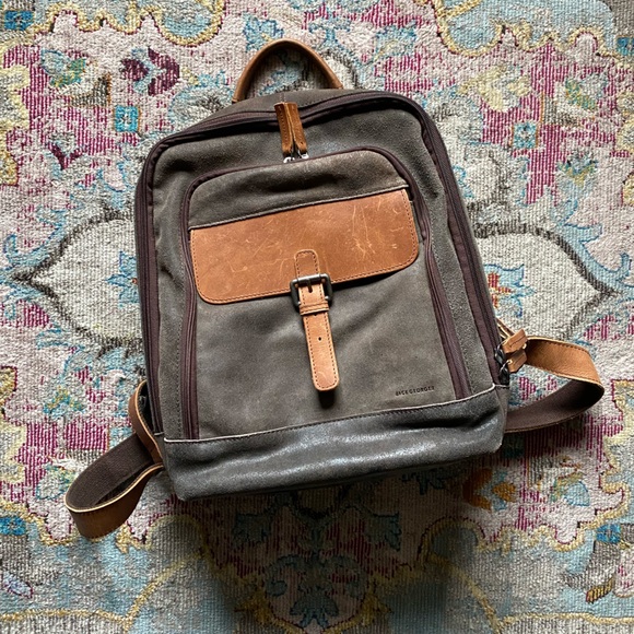 Jack Georges | Bags | Jack Georges Leather Backpack | Poshmark